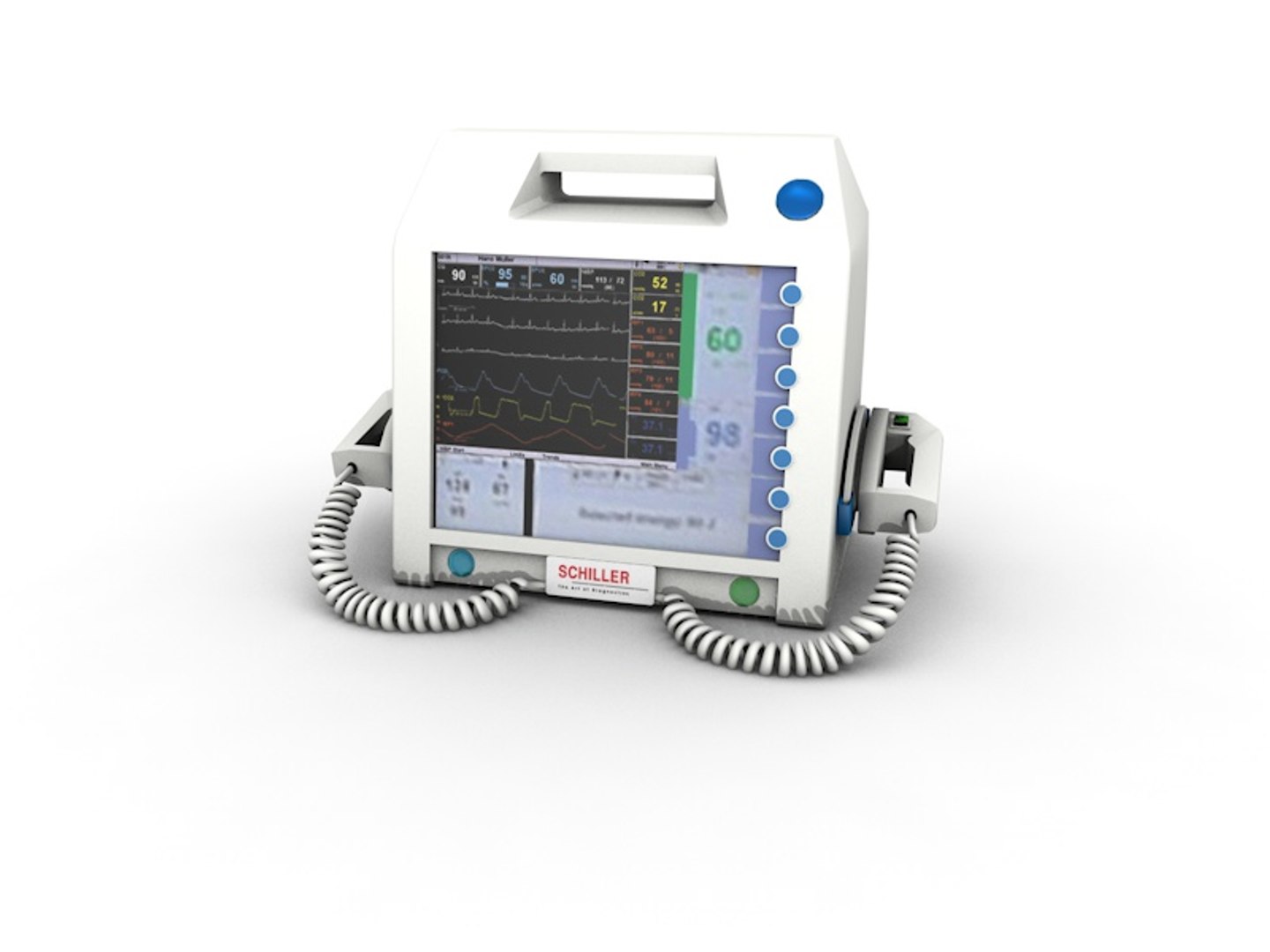 3d Model Of Clinical Defibrillator