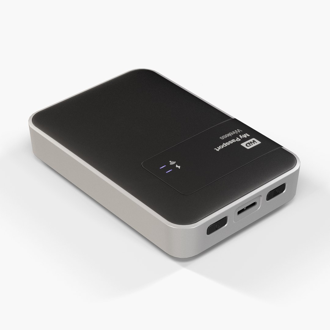 western digital passport wireless 3d obj