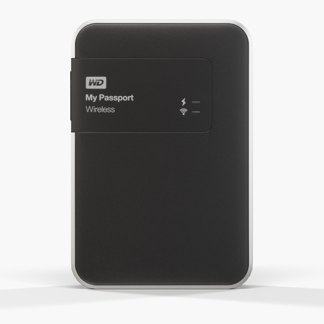western digital passport wireless 3d obj