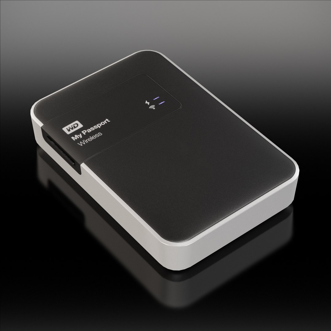 western digital passport wireless 3d obj