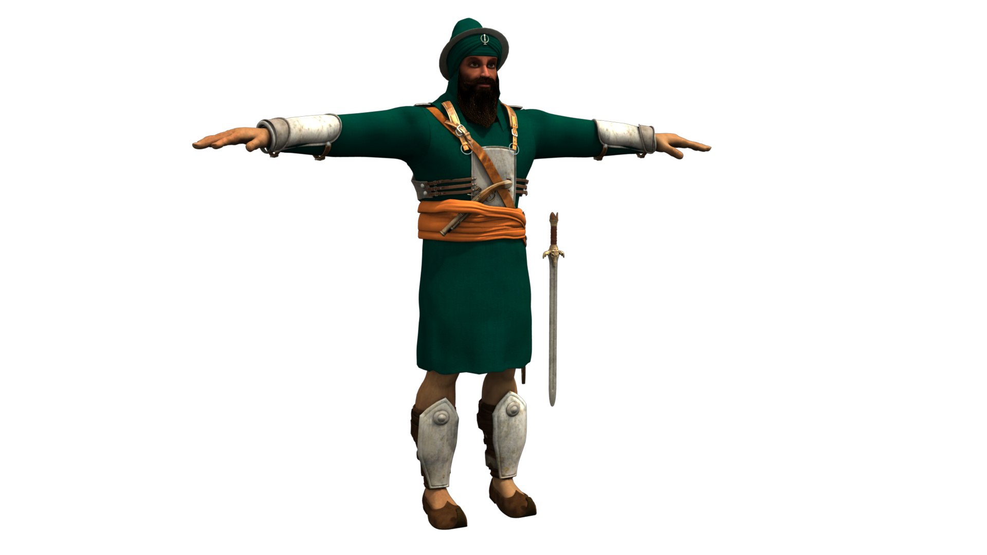 Singh Bahadur Warrior 3D Model - TurboSquid 1629115