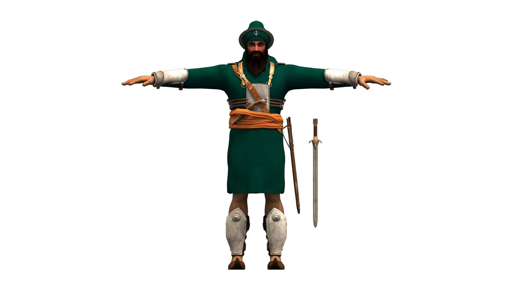 Singh Bahadur Warrior 3D Model - TurboSquid 1629115