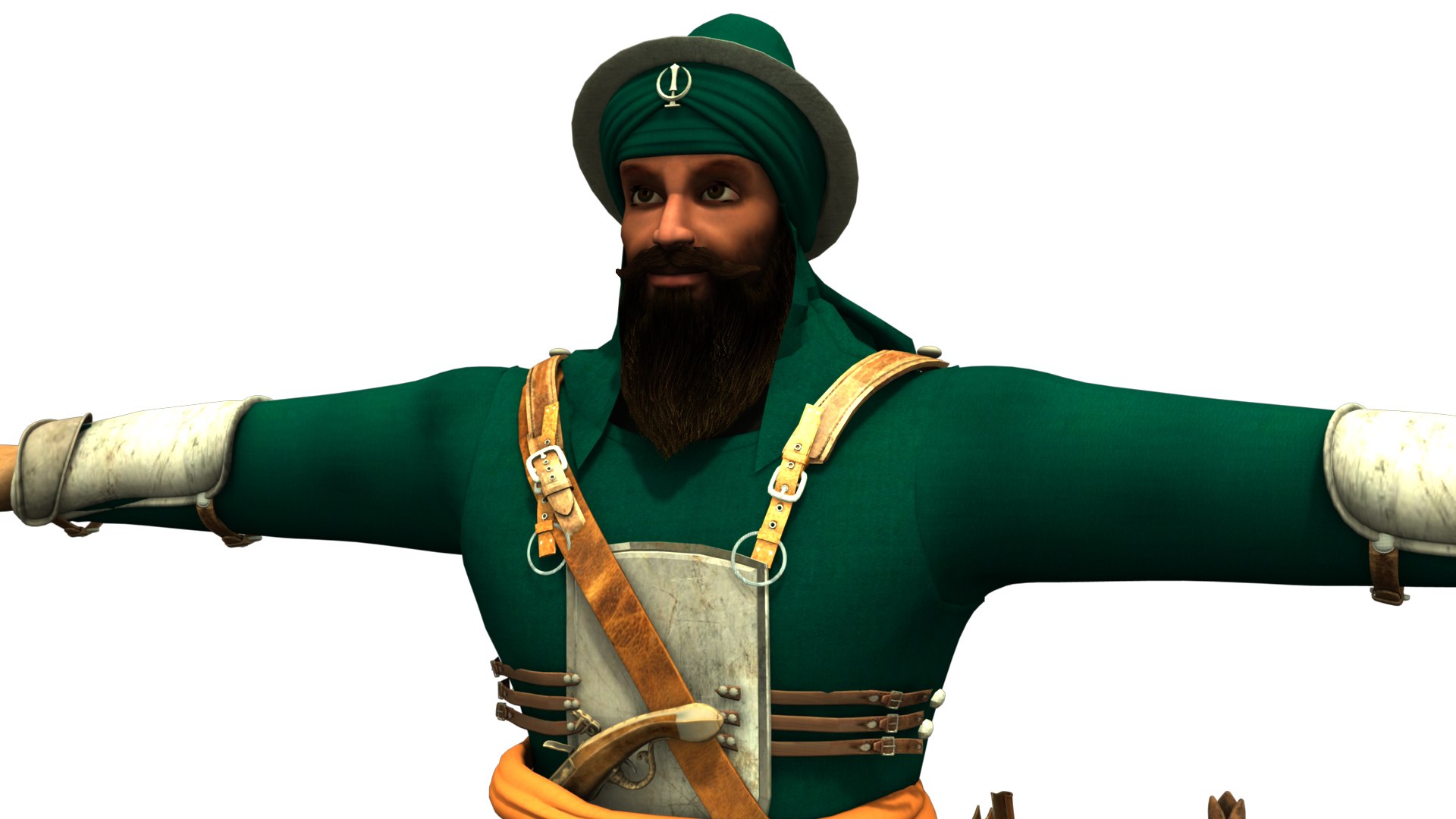 Singh Bahadur Warrior 3D Model - TurboSquid 1629115