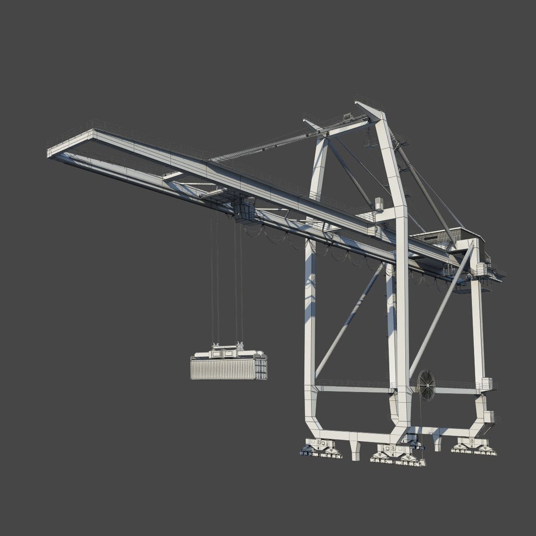 container crane 3d model