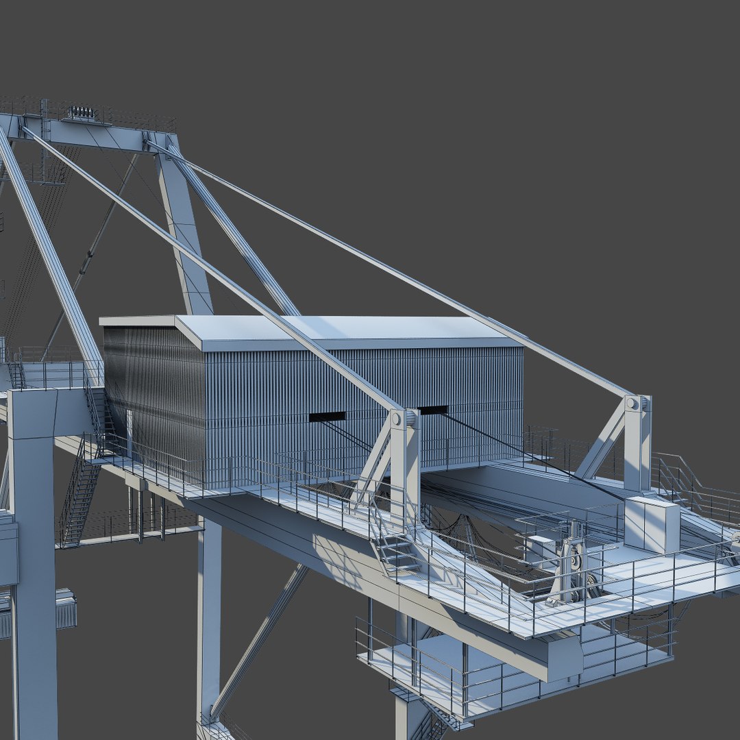 Container Crane 3d Model
