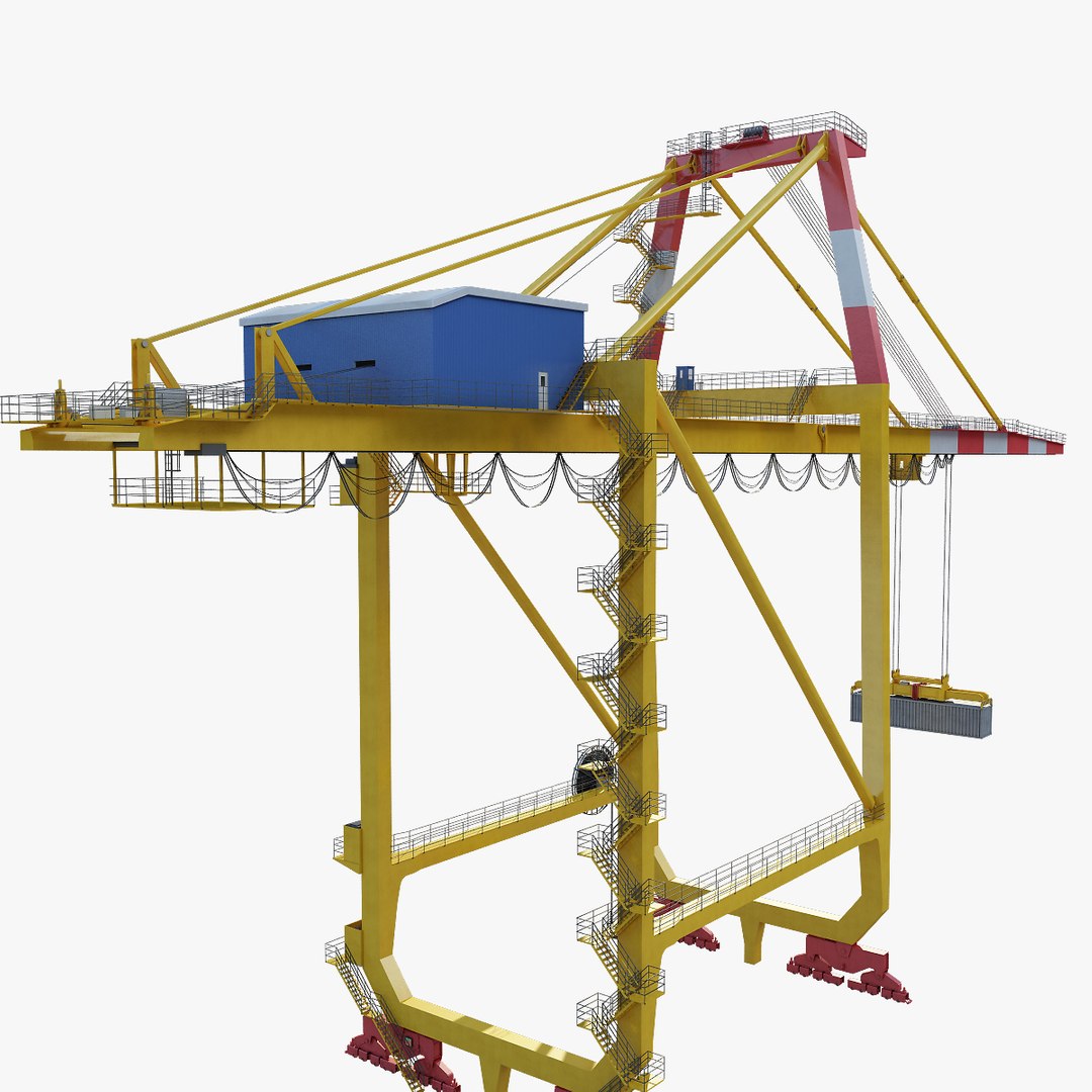 Container Crane 3d Model