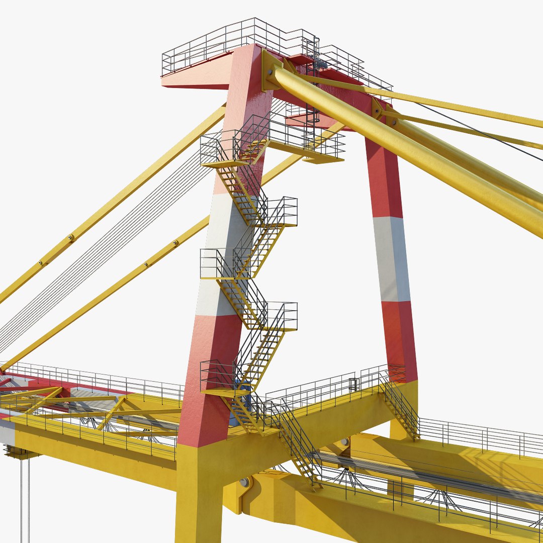 Container Crane 3d Model