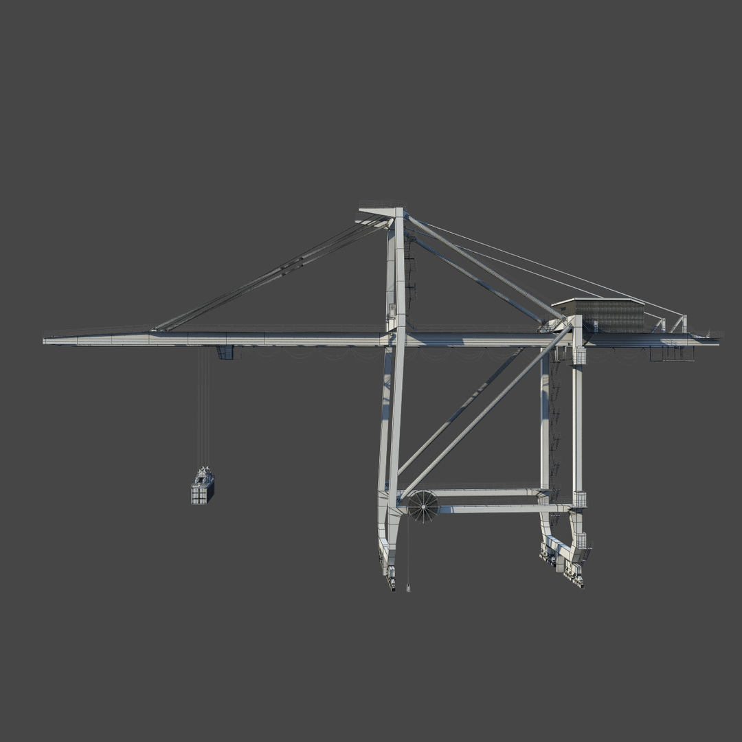 Container Crane 3d Model