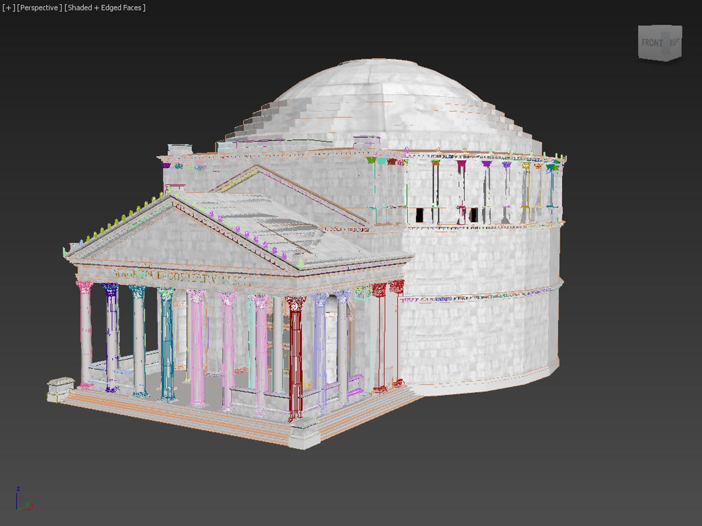 Pantheon Temple Rome Italy 3D - TurboSquid 1205599