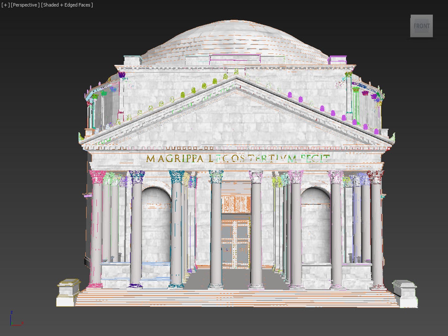 Pantheon Temple Rome Italy 3D - TurboSquid 1205599