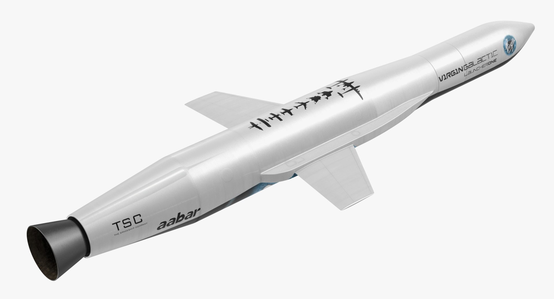 3D Virgin Galactic Rocket - TurboSquid 1259890