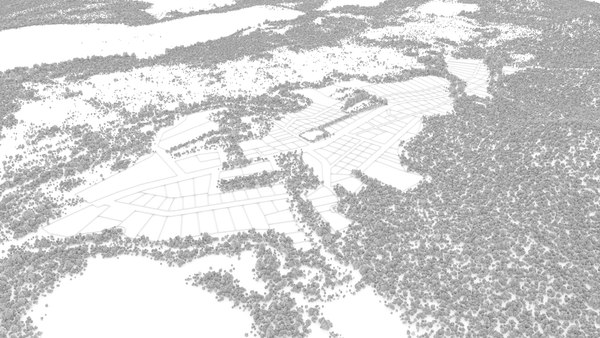 3D Fully textured detailed 3D scene of the ecological area model ...