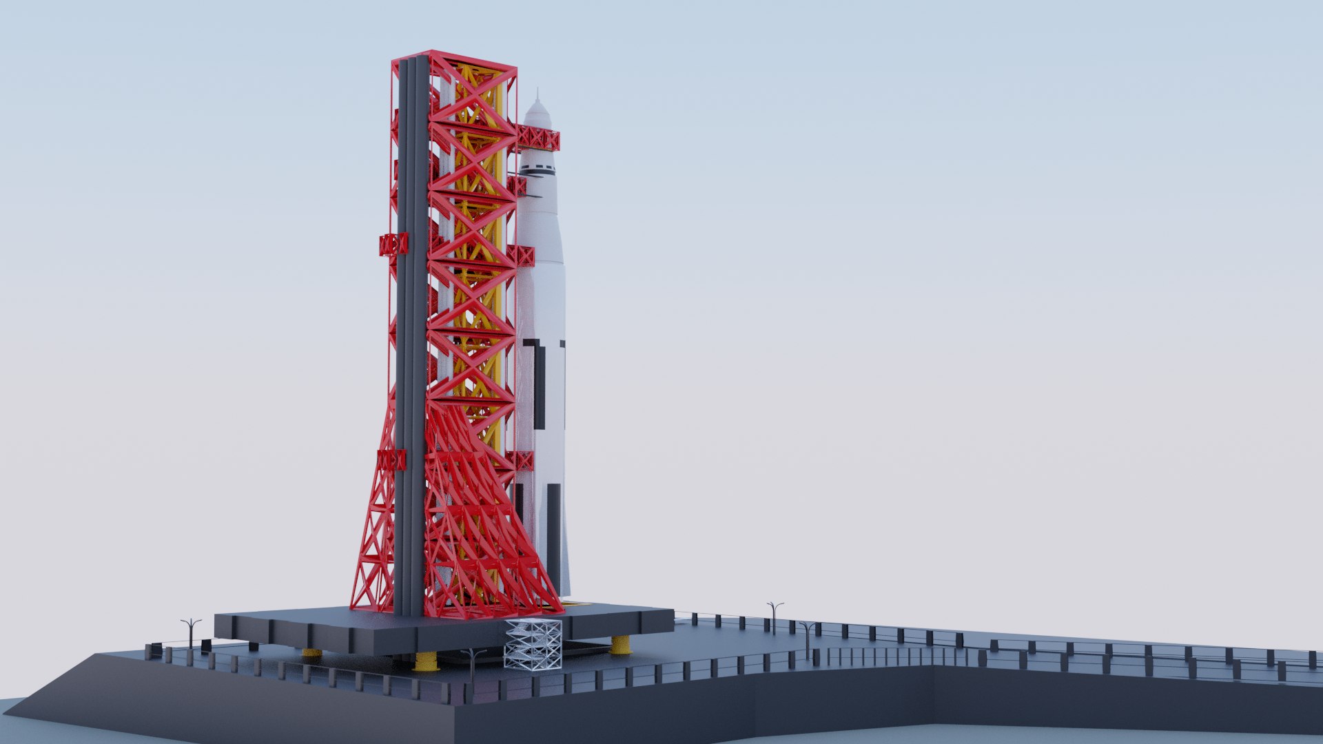 Launch Pad 3D Model - TurboSquid 1792524
