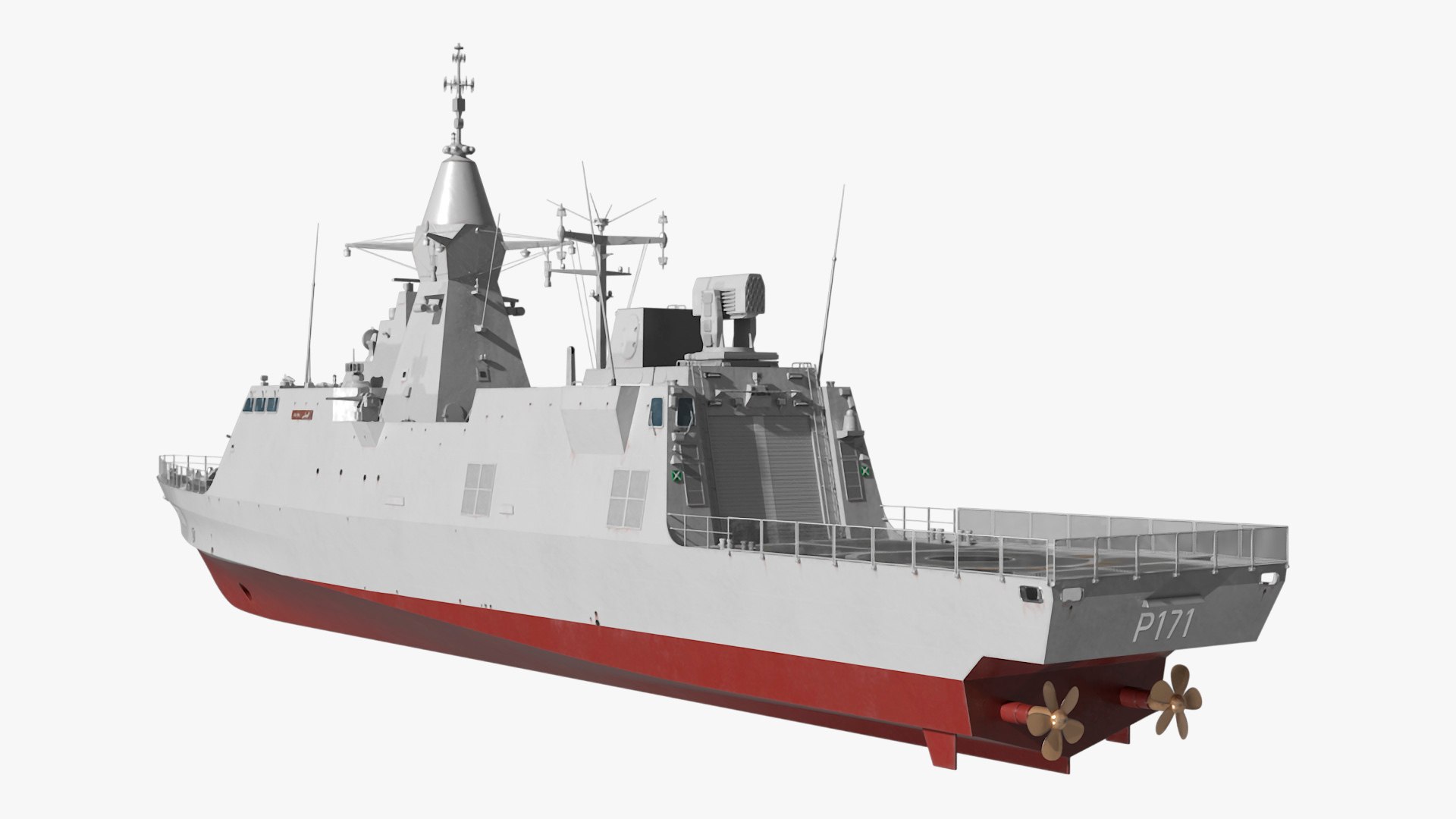 3D Model Baynunah Class Corvette UAE Navy - TurboSquid 2328200