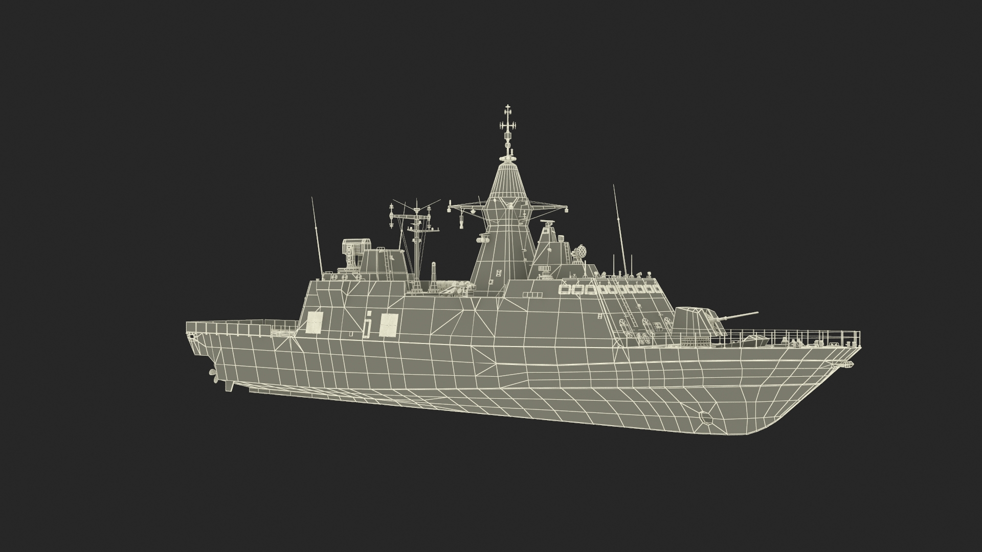 3D Model Baynunah Class Corvette UAE Navy - TurboSquid 2328200