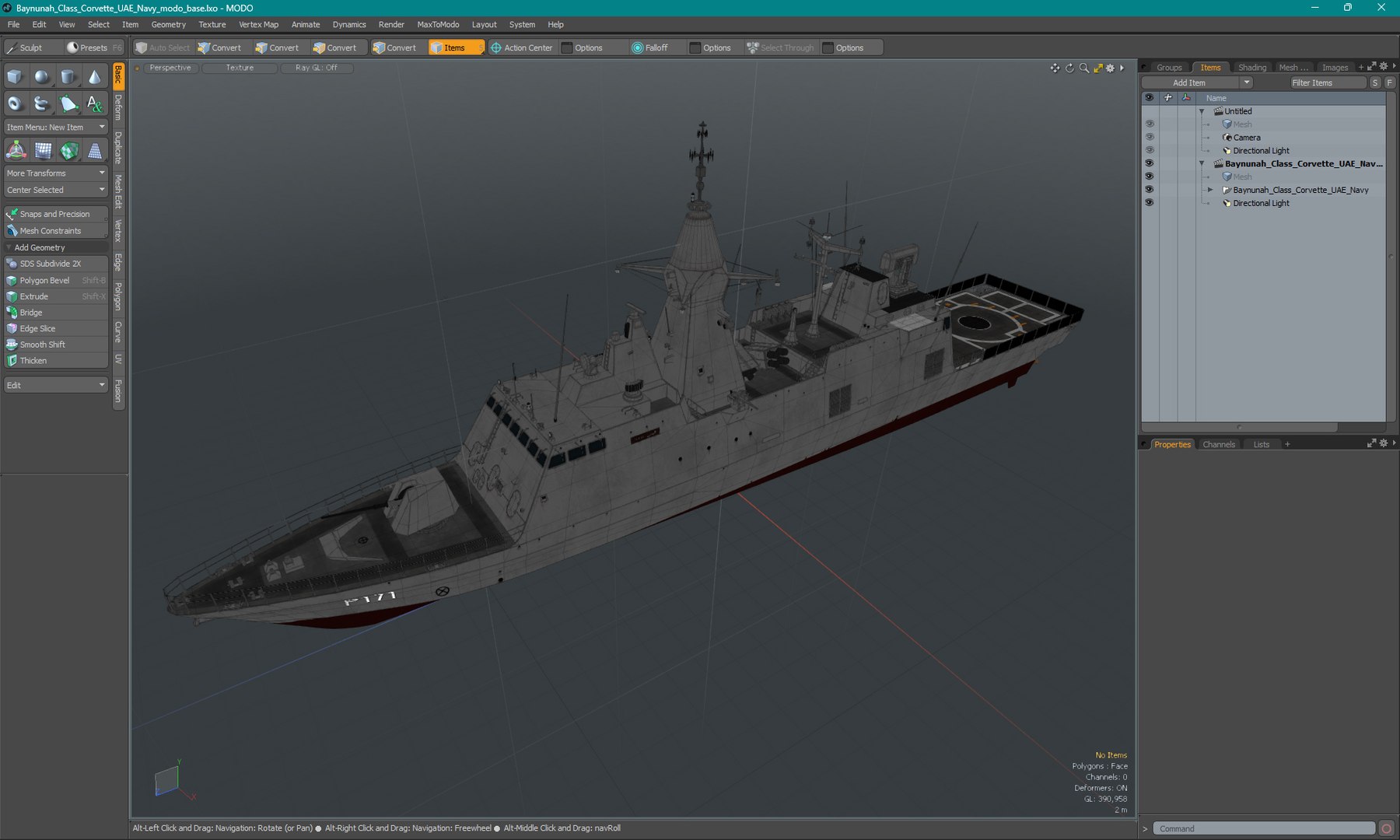 3D Model Baynunah Class Corvette UAE Navy - TurboSquid 2328200