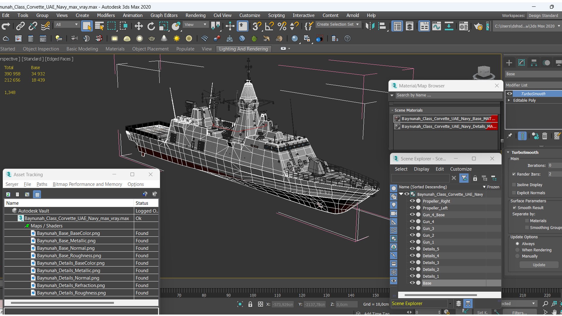 3D Model Baynunah Class Corvette UAE Navy - TurboSquid 2328200