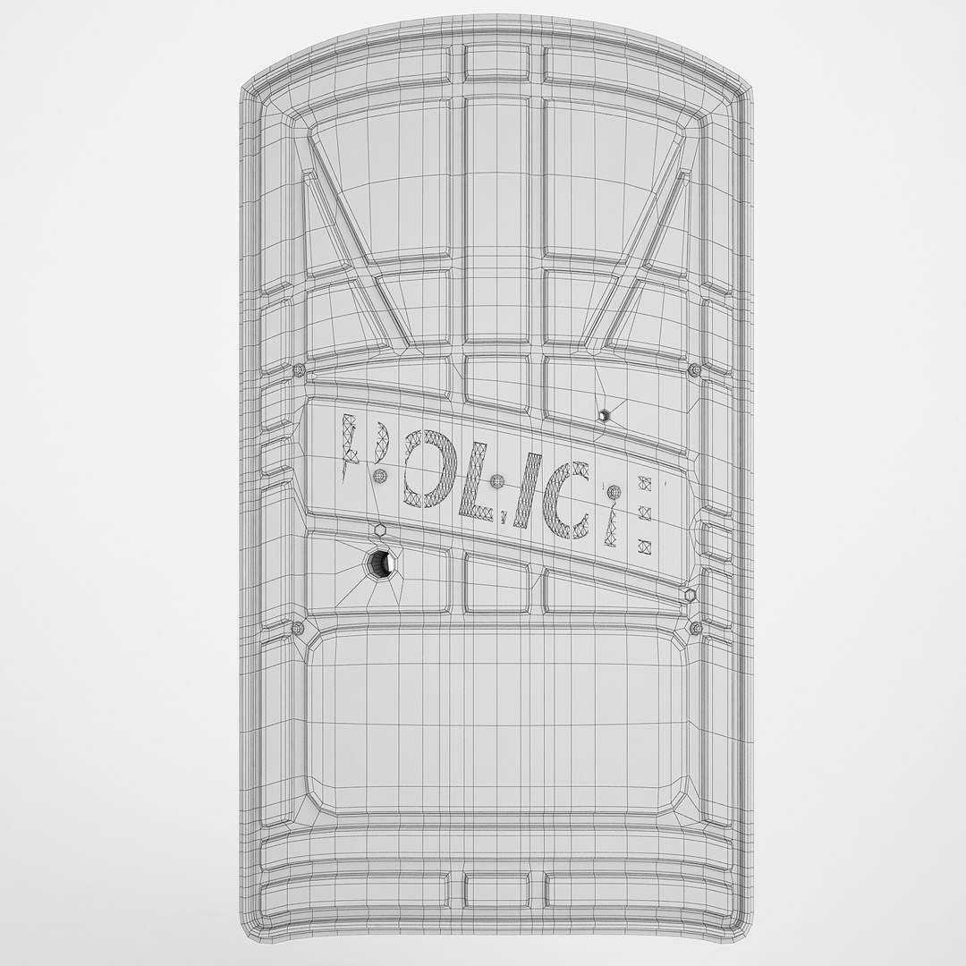 Police Shield 3D Model - TurboSquid 1171832