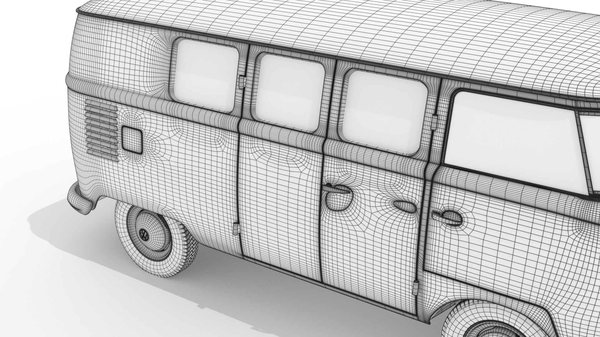 3D Model Volkswagen Transporter T1 - Bus - TurboSquid 1977167