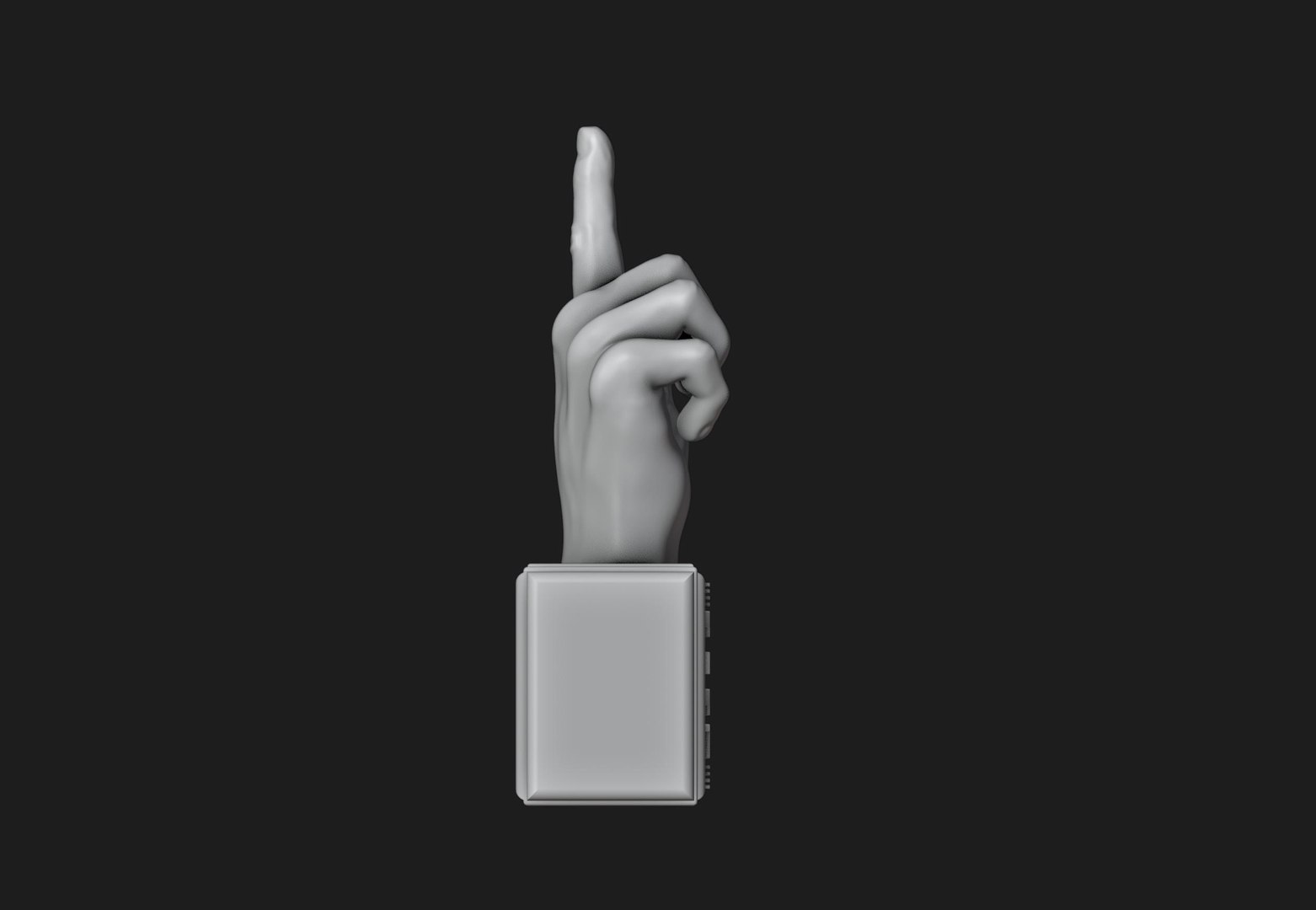 Hand Sign Motivational Reminder Model - TurboSquid 2277906