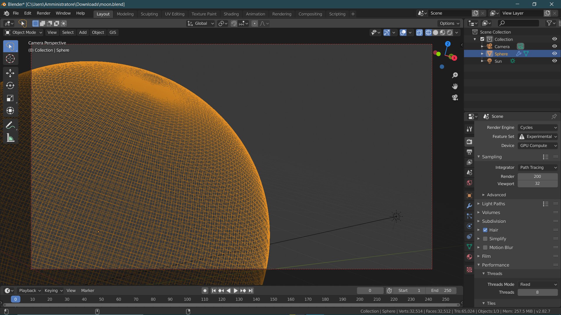 Moon Blender Cycles 3D Model - TurboSquid 1562229