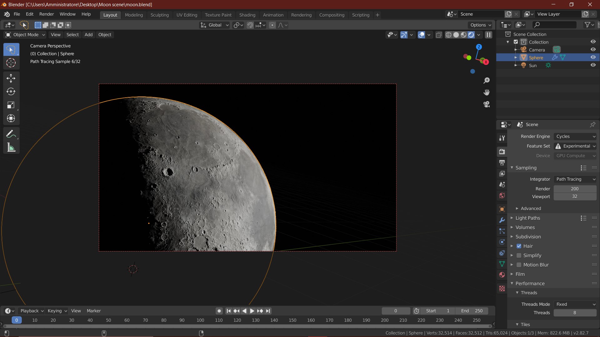 Moon Blender Cycles 3D Model - TurboSquid 1562229