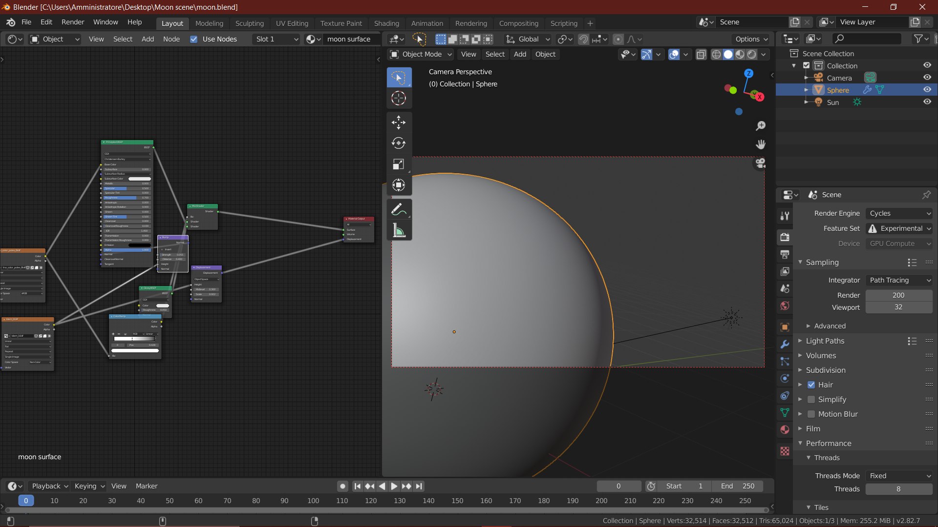 Moon Blender Cycles 3D Model - TurboSquid 1562229