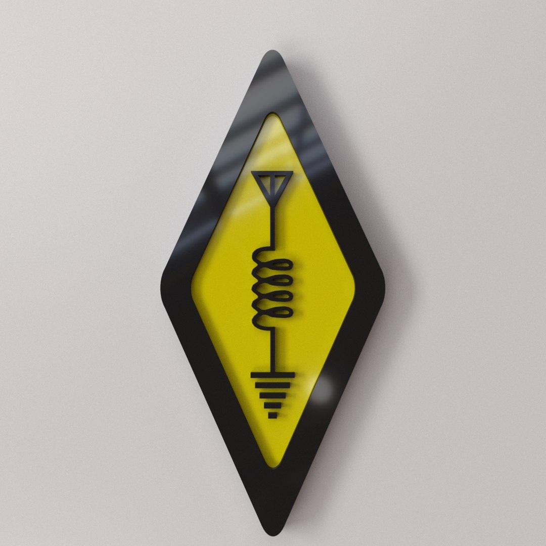 3D Ham Radio Logo Model - TurboSquid 2308962