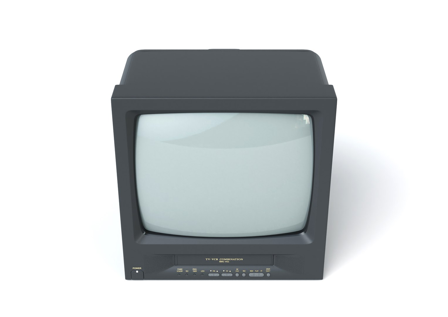 3D Vintage TV VCR Combo Retro Television Prop Model - TurboSquid 2506754