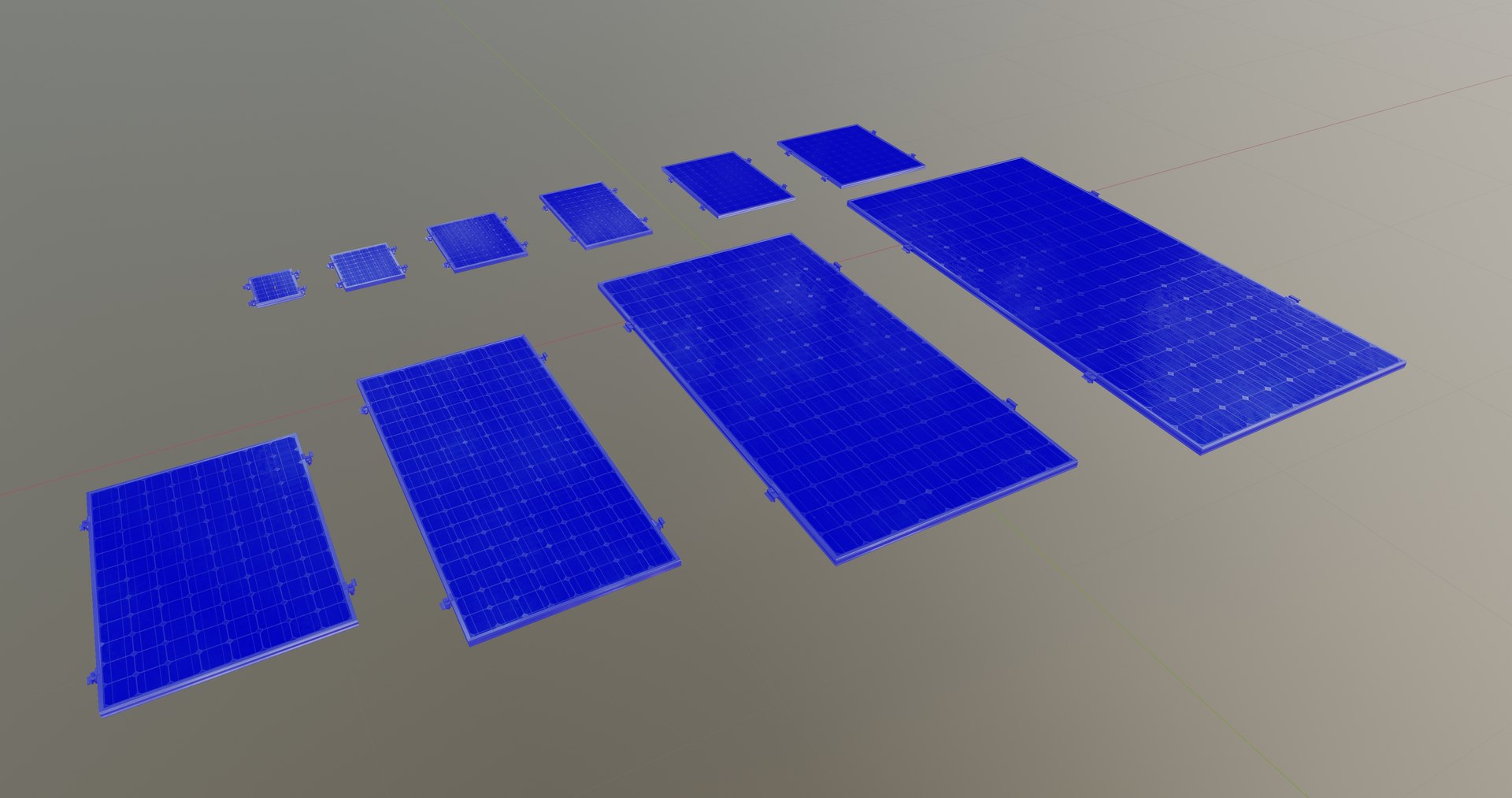 3D All Dimensions Solar Panel Model - TurboSquid 2094685