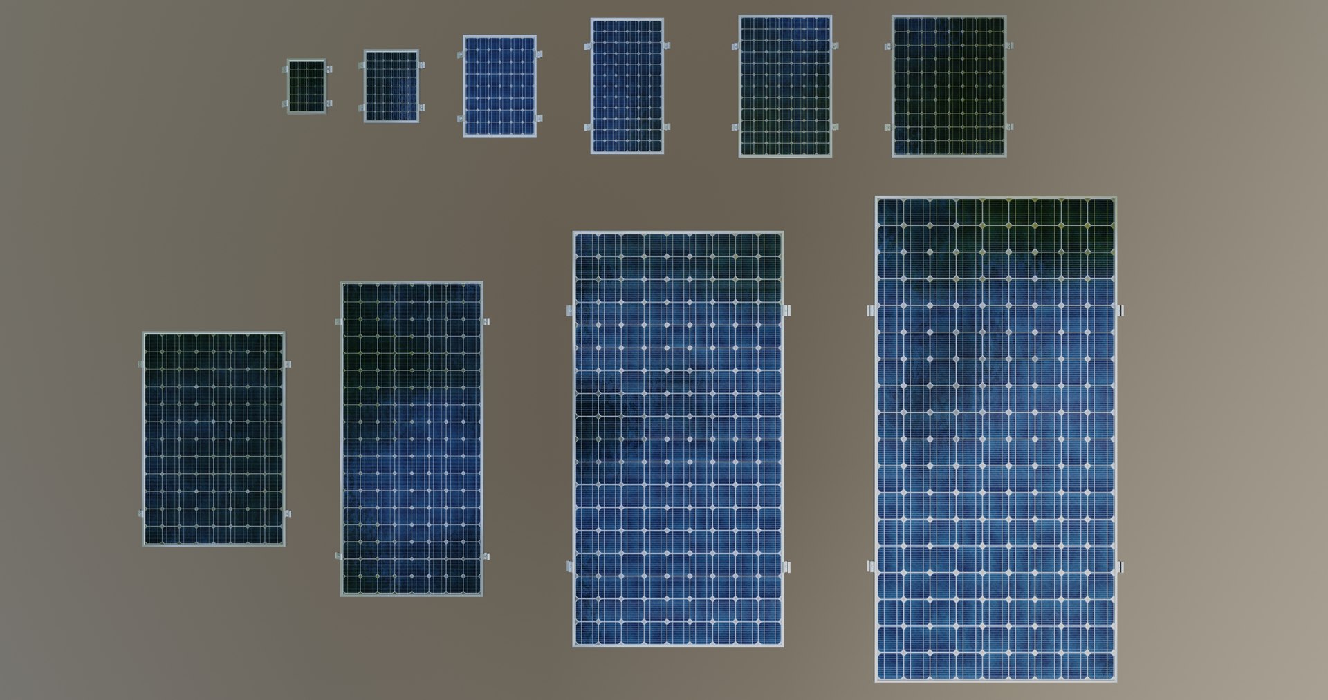 3D All Dimensions Solar Panel Model - TurboSquid 2094685