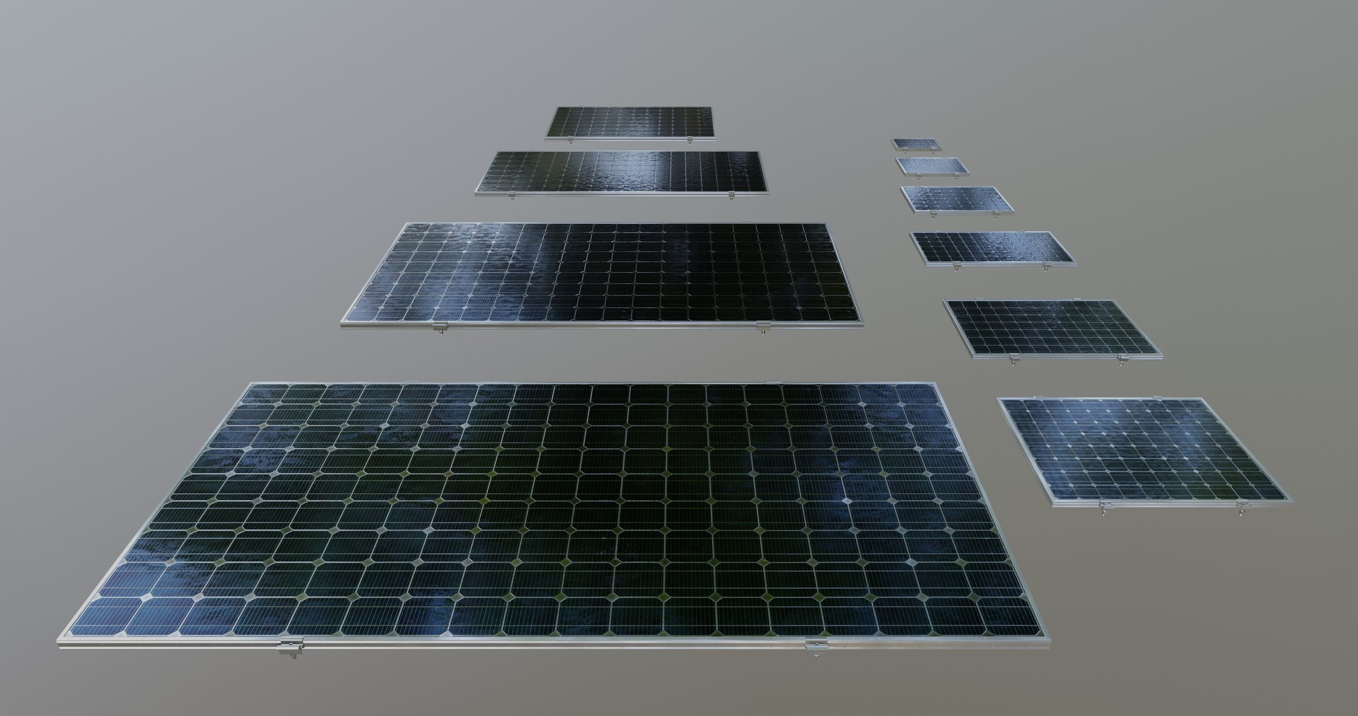 3D All Dimensions Solar Panel Model - TurboSquid 2094685