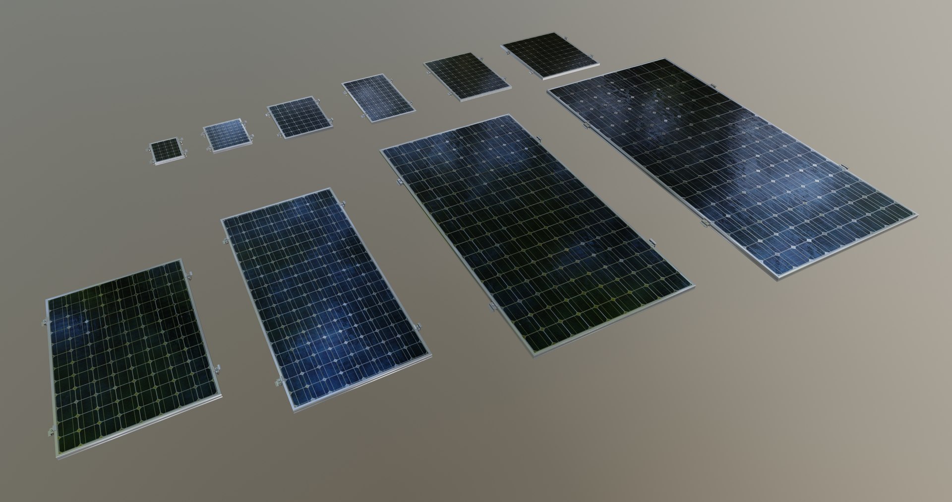 3D All Dimensions Solar Panel Model - TurboSquid 2094685