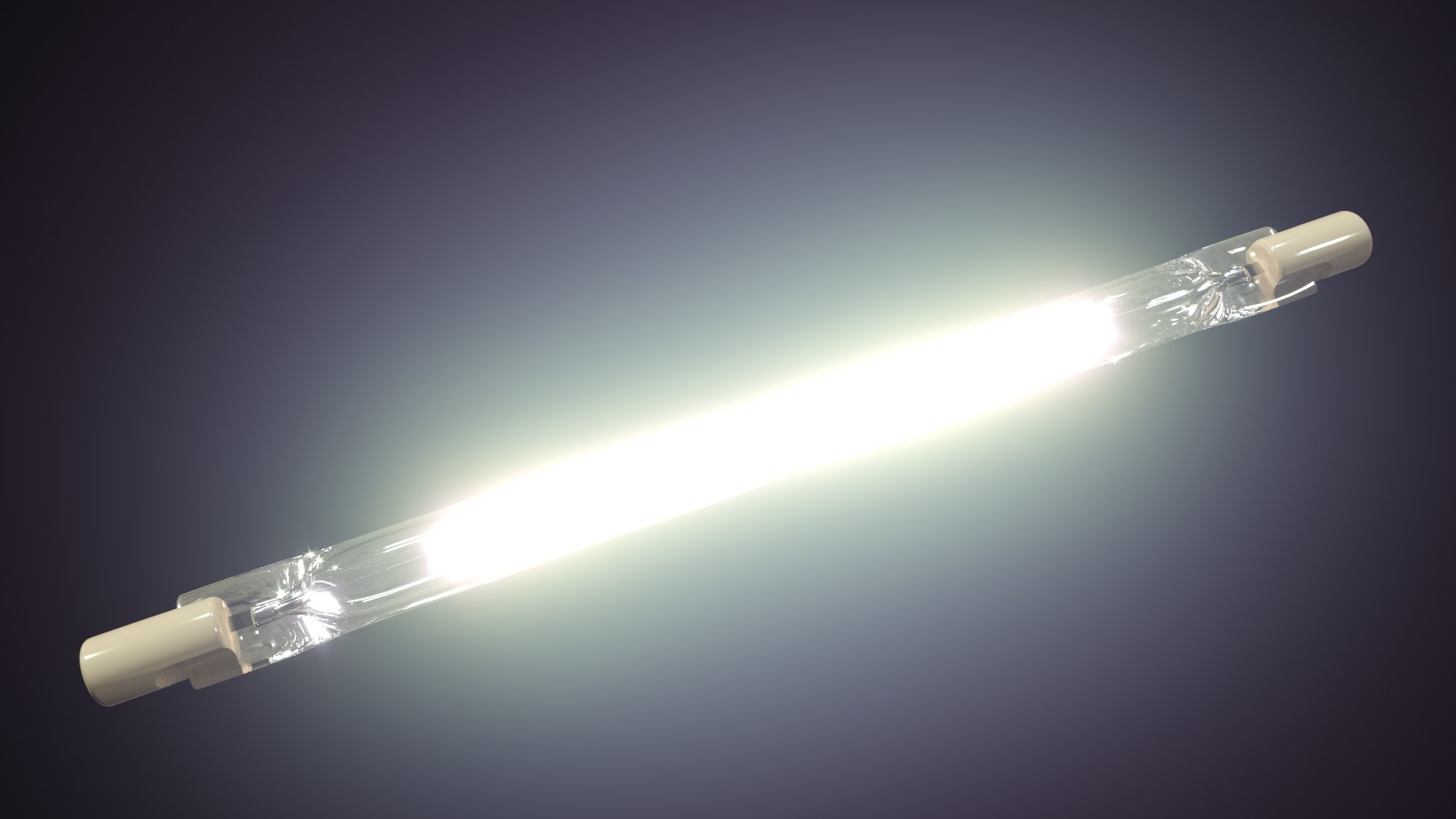 Linear Halogen Light Bulb 3D - TurboSquid 1507863