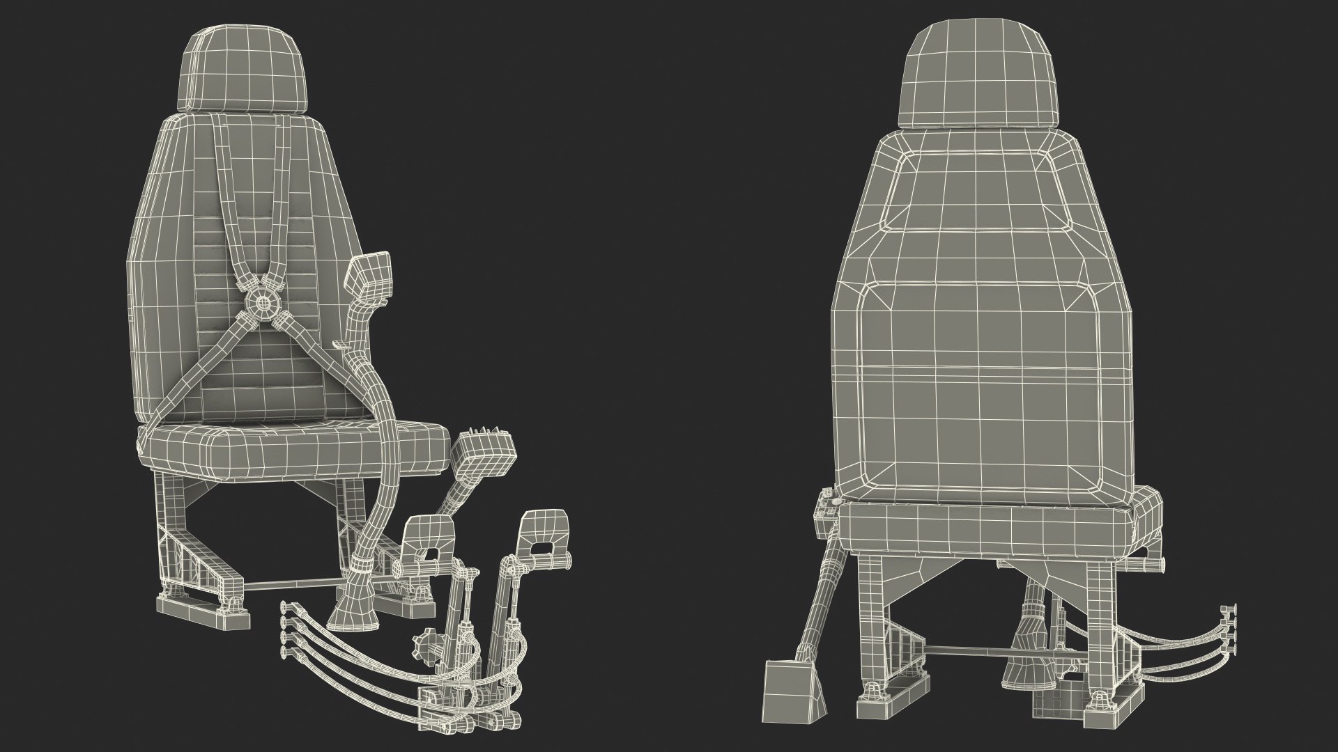 3D pilot seats 2 - TurboSquid 1676646