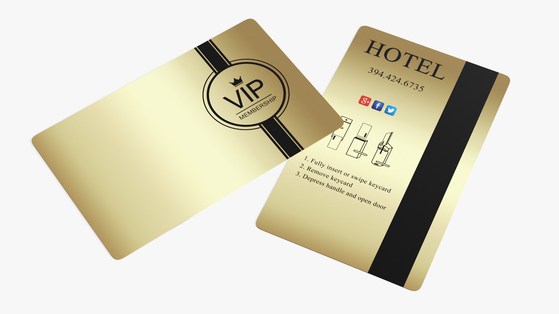 3D Guest Room Hotel Keycard Gold - TurboSquid 2269748