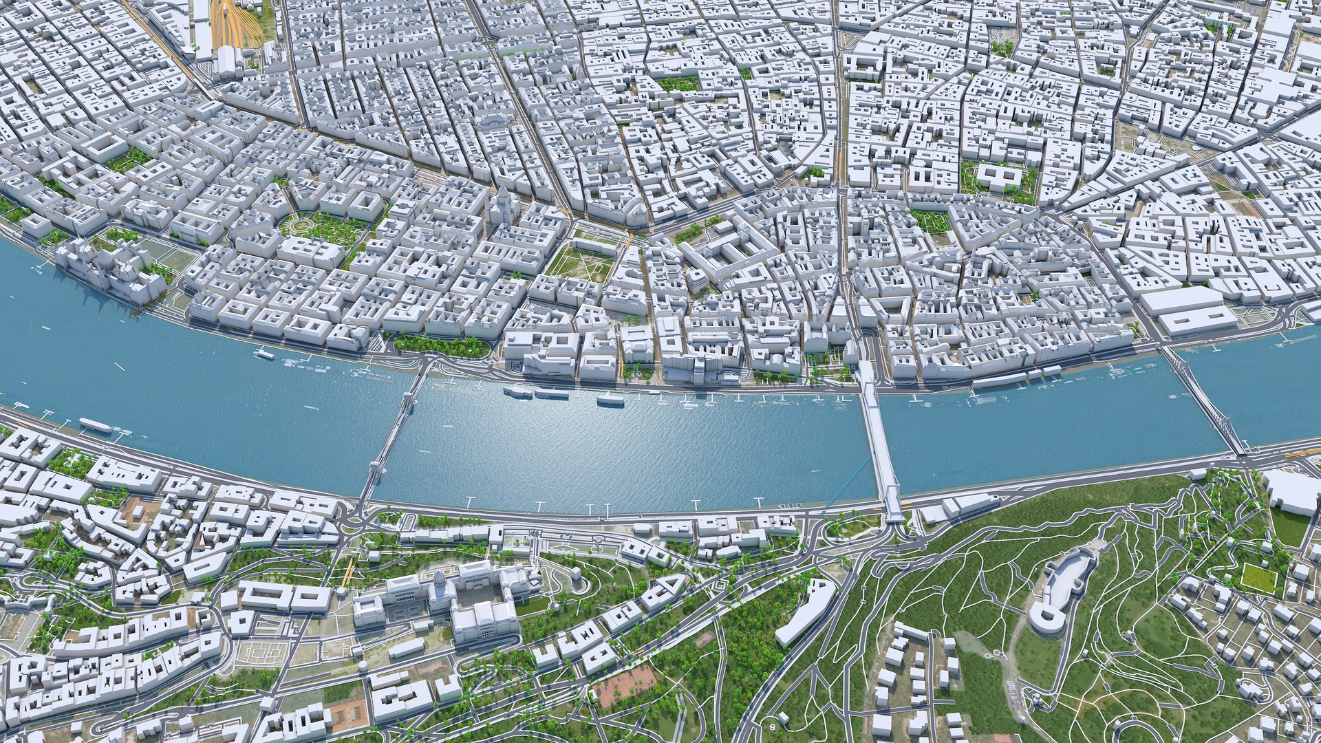 Budapest Downtown In Hungary 3D - TurboSquid 1926147