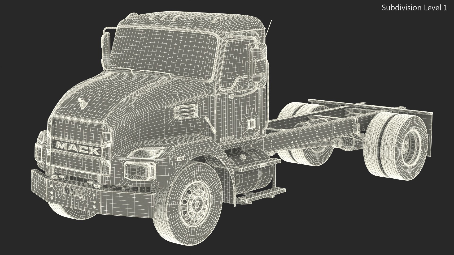 3D Mack MD6 Medium-Duty Truck Rigged For Cinema 4D Model - TurboSquid 2065647