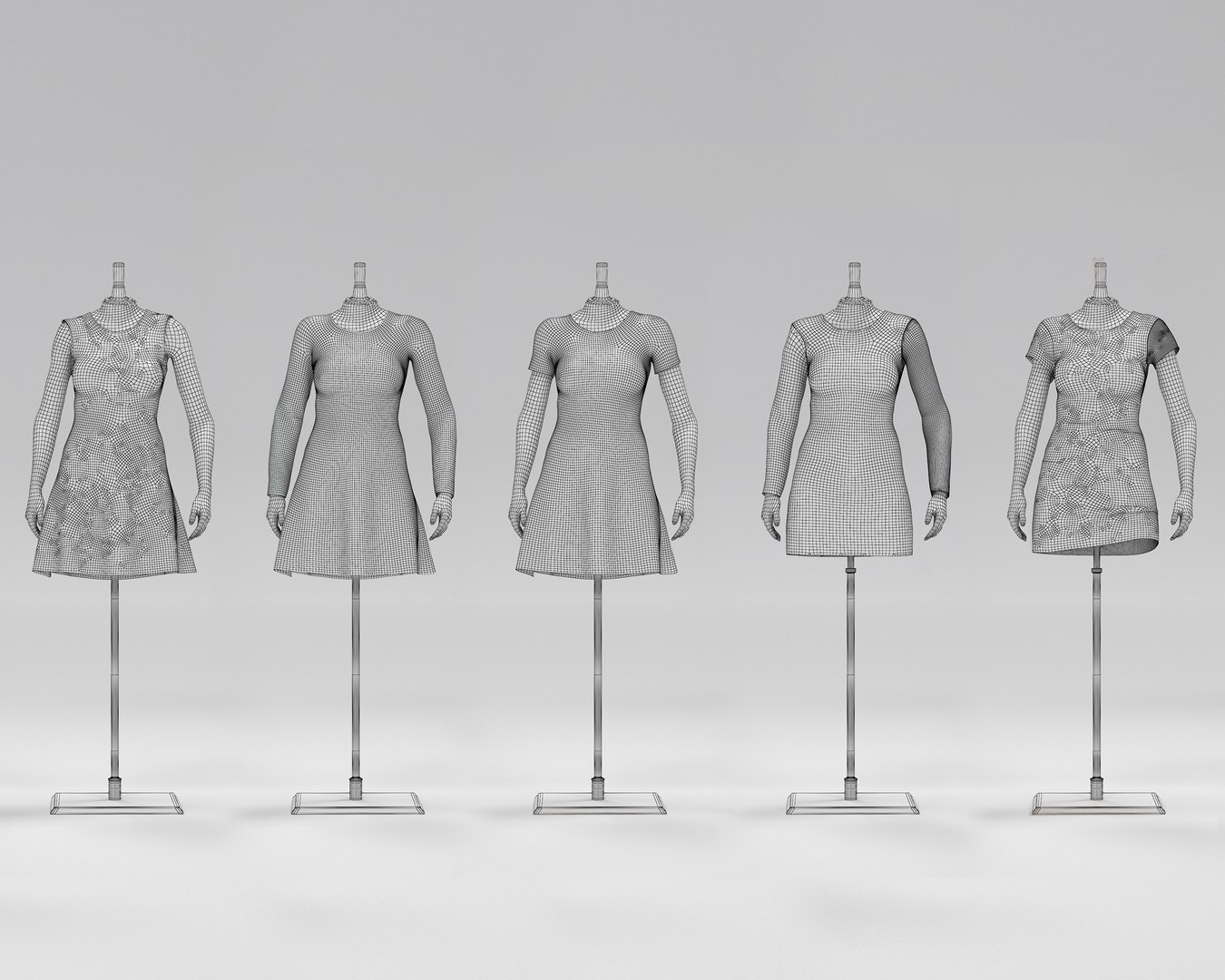 Mannequin Clothes 3D Model - TurboSquid 1403614