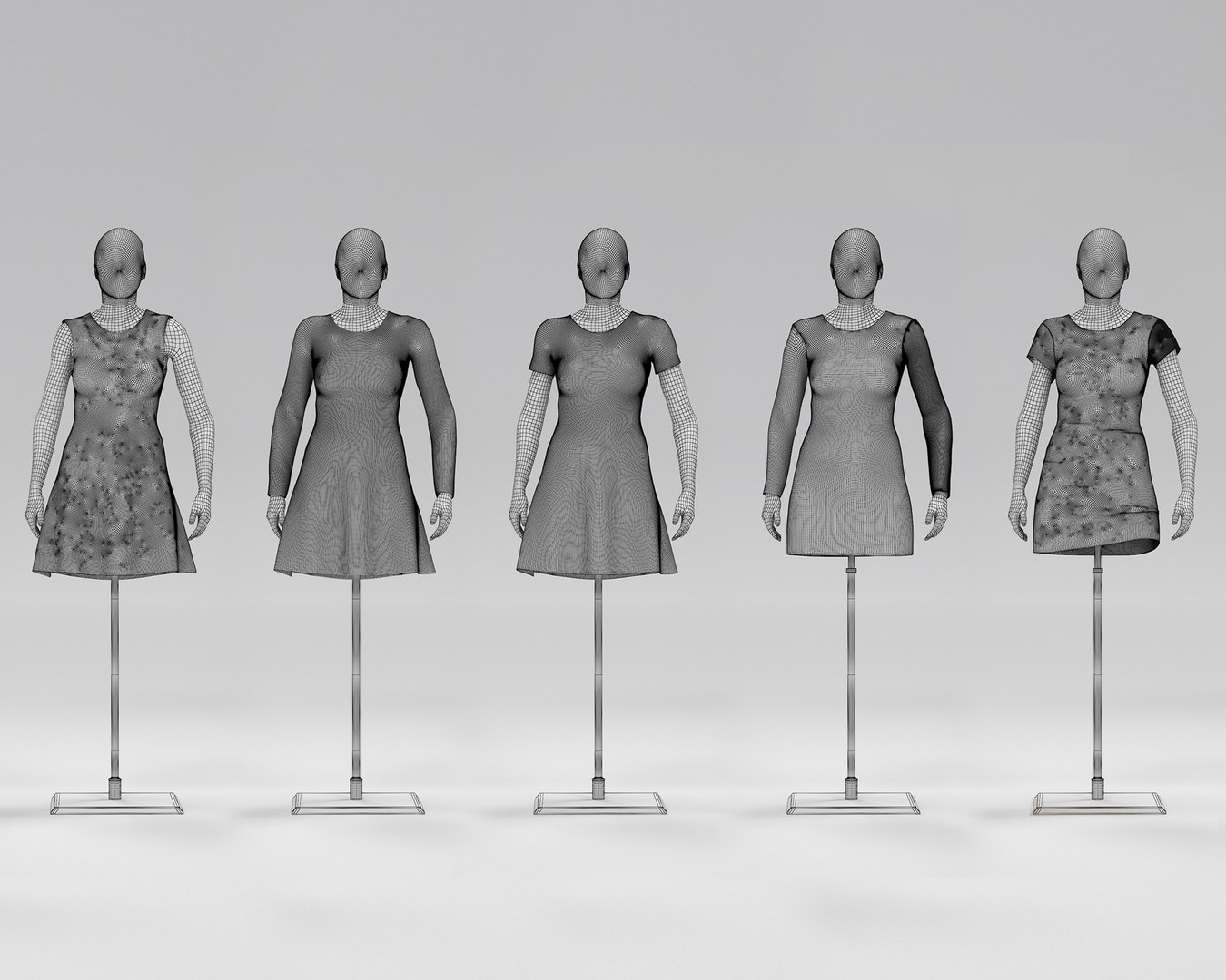 Mannequin Clothes 3D Model - TurboSquid 1403614