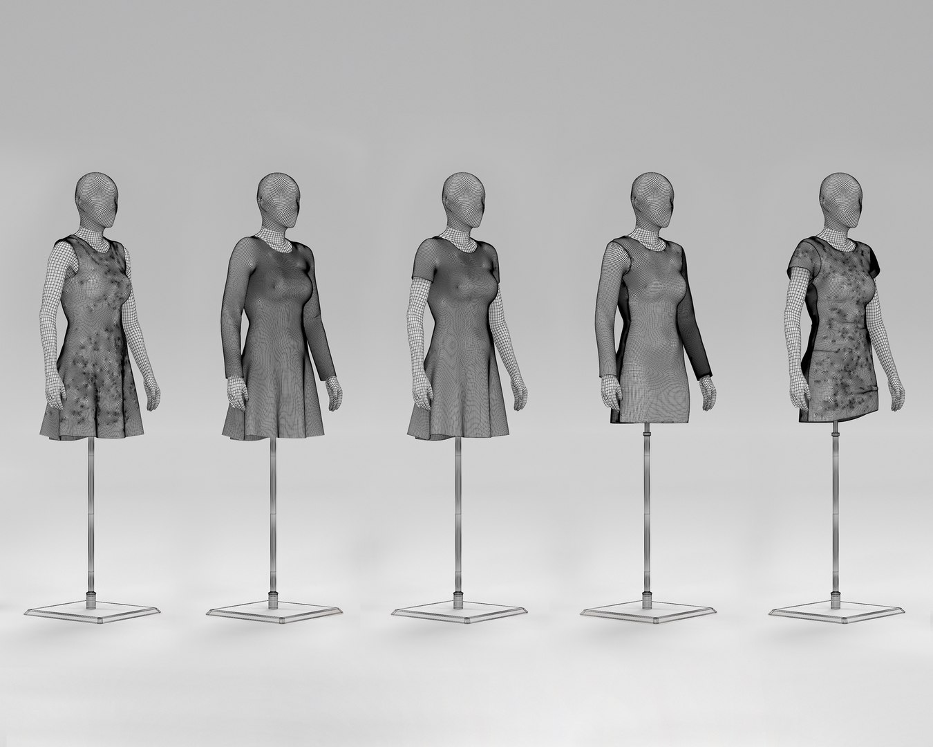 Mannequin Clothes 3D Model - TurboSquid 1403614