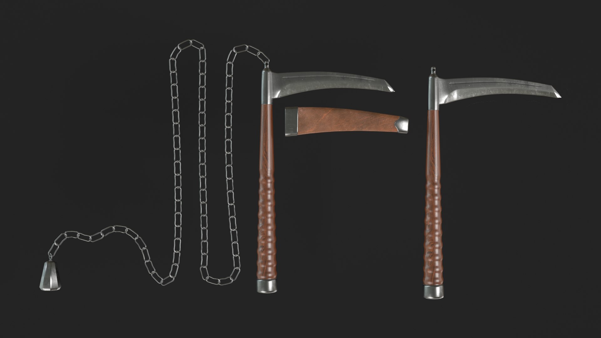 3D Collection Of Ninja Weapons Model - TurboSquid 2415774
