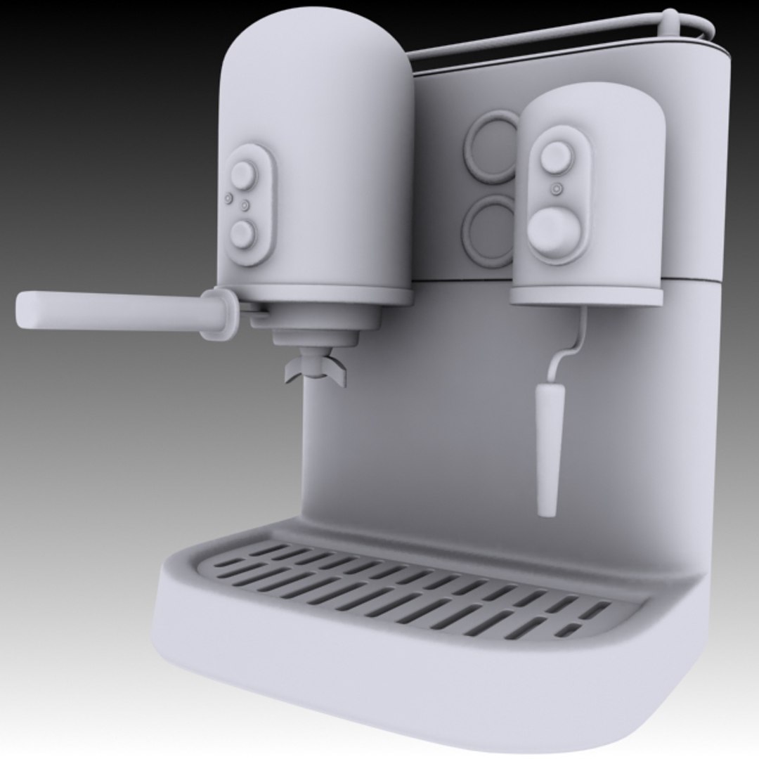 3D Coffee Maker Model - TurboSquid 1299207