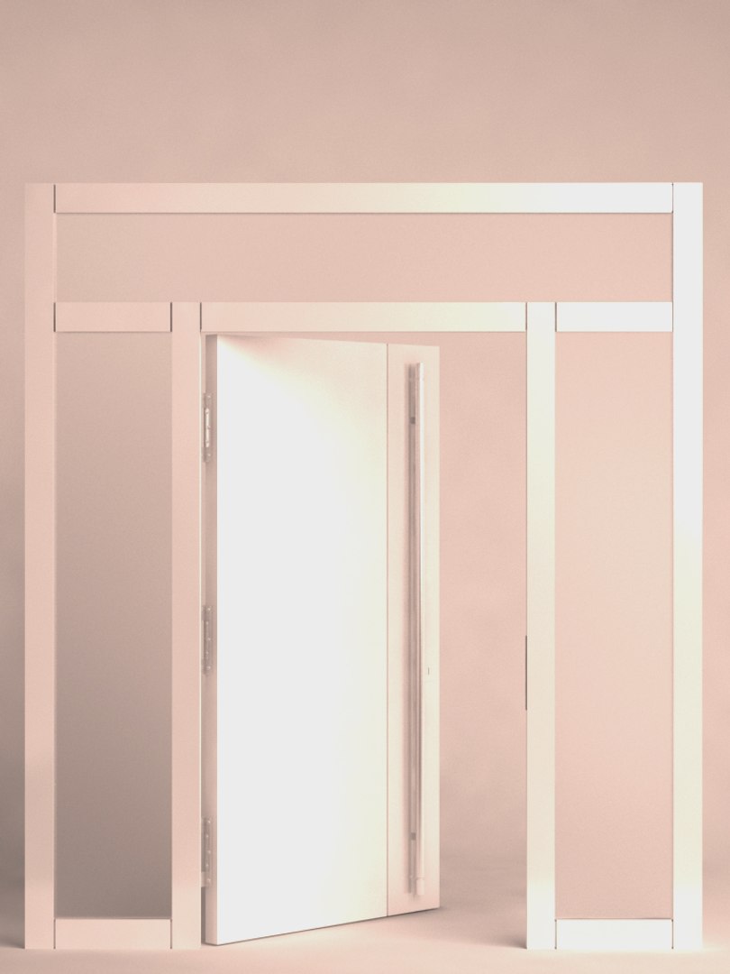 3D Door Opened Closed Model - TurboSquid 1292065