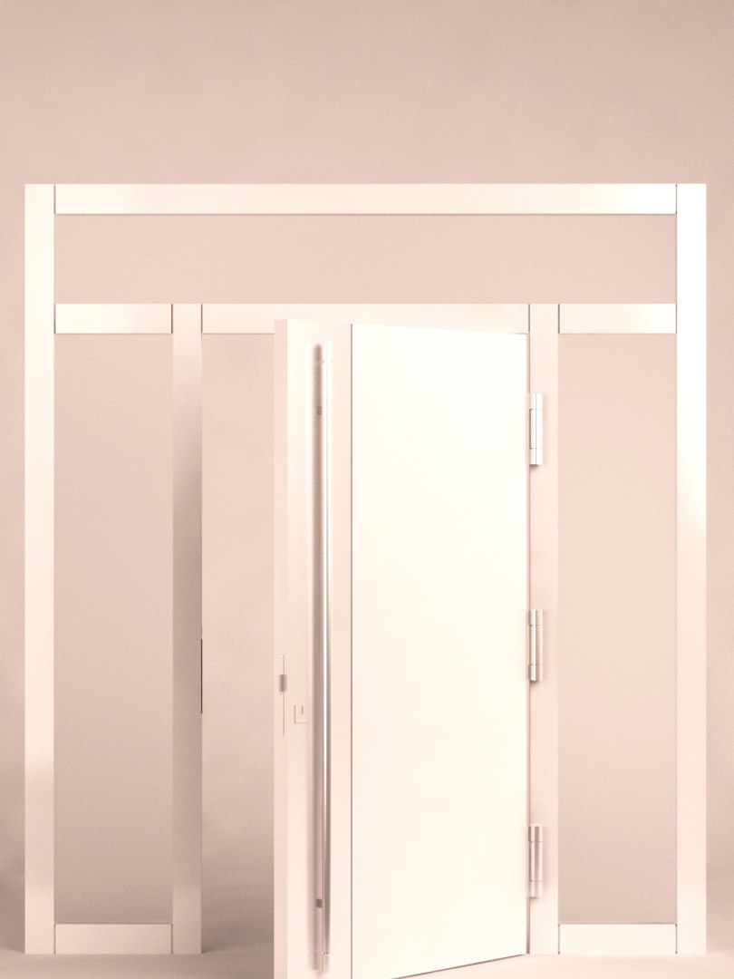 3D Door Opened Closed Model - TurboSquid 1292065