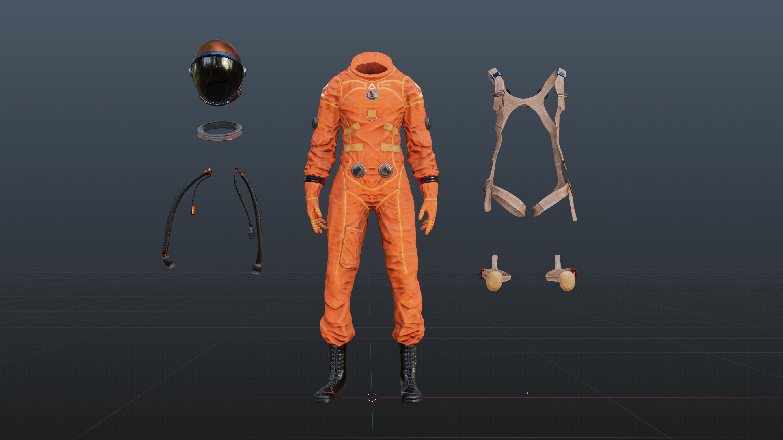 Female Space Suit 3D Model model - TurboSquid 1801159