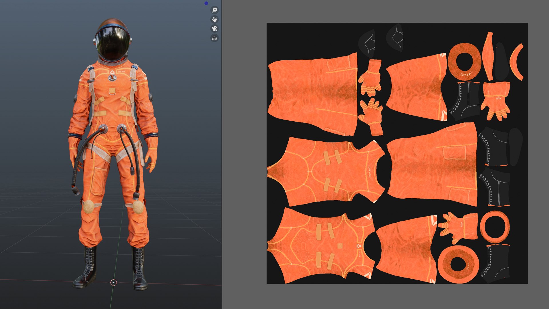Female Space Suit 3D Model Model - TurboSquid 1801159