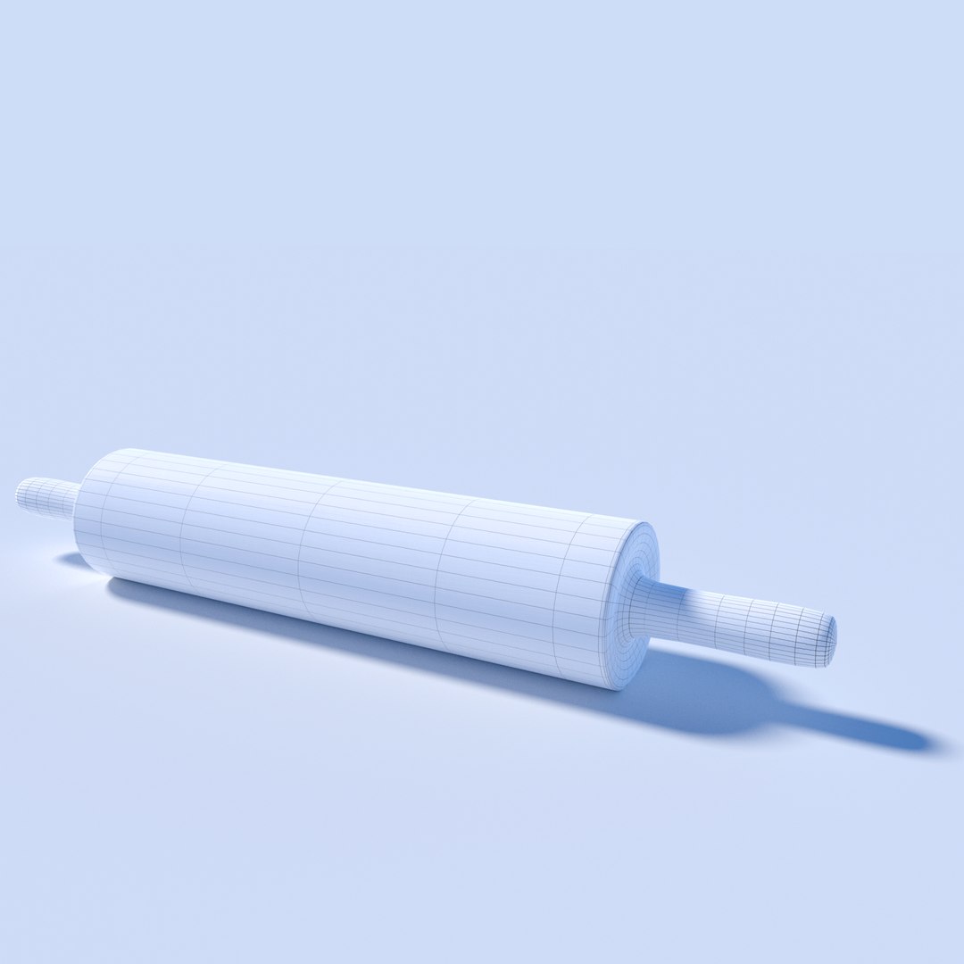 3D rolling pin model - TurboSquid 1309309