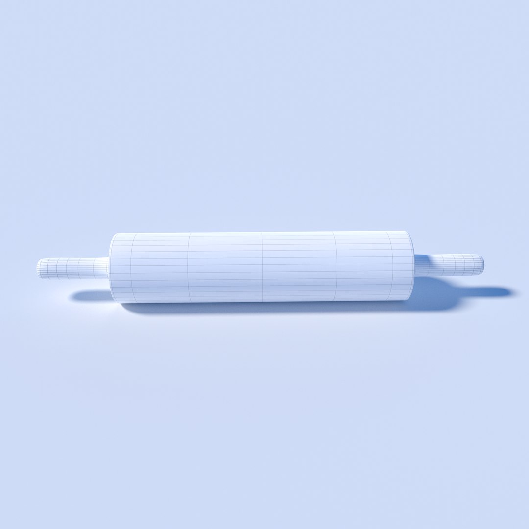 3D rolling pin model - TurboSquid 1309309