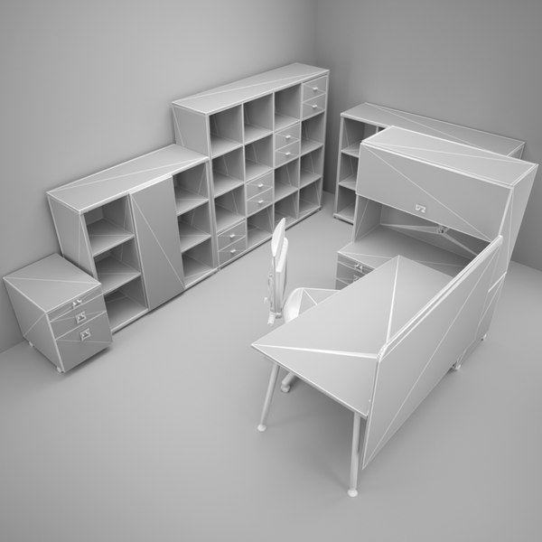 rack office table 3d max